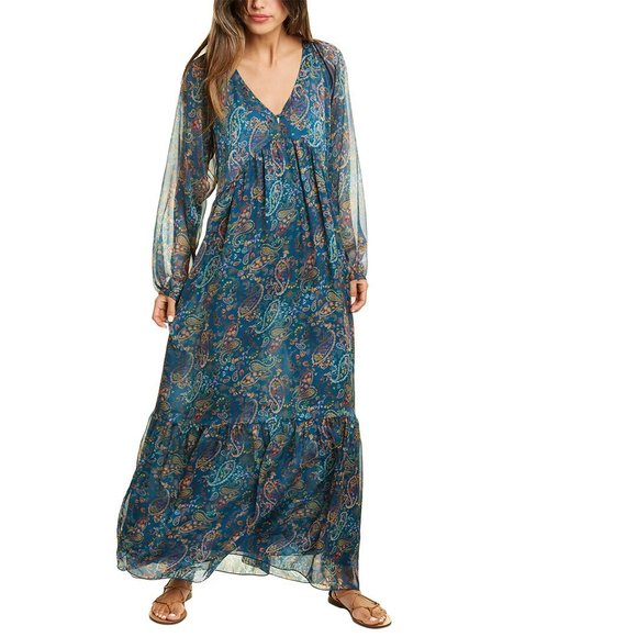 Johnny Was | Dresses | Johnny Was Silk Maxi Dress | Poshmark